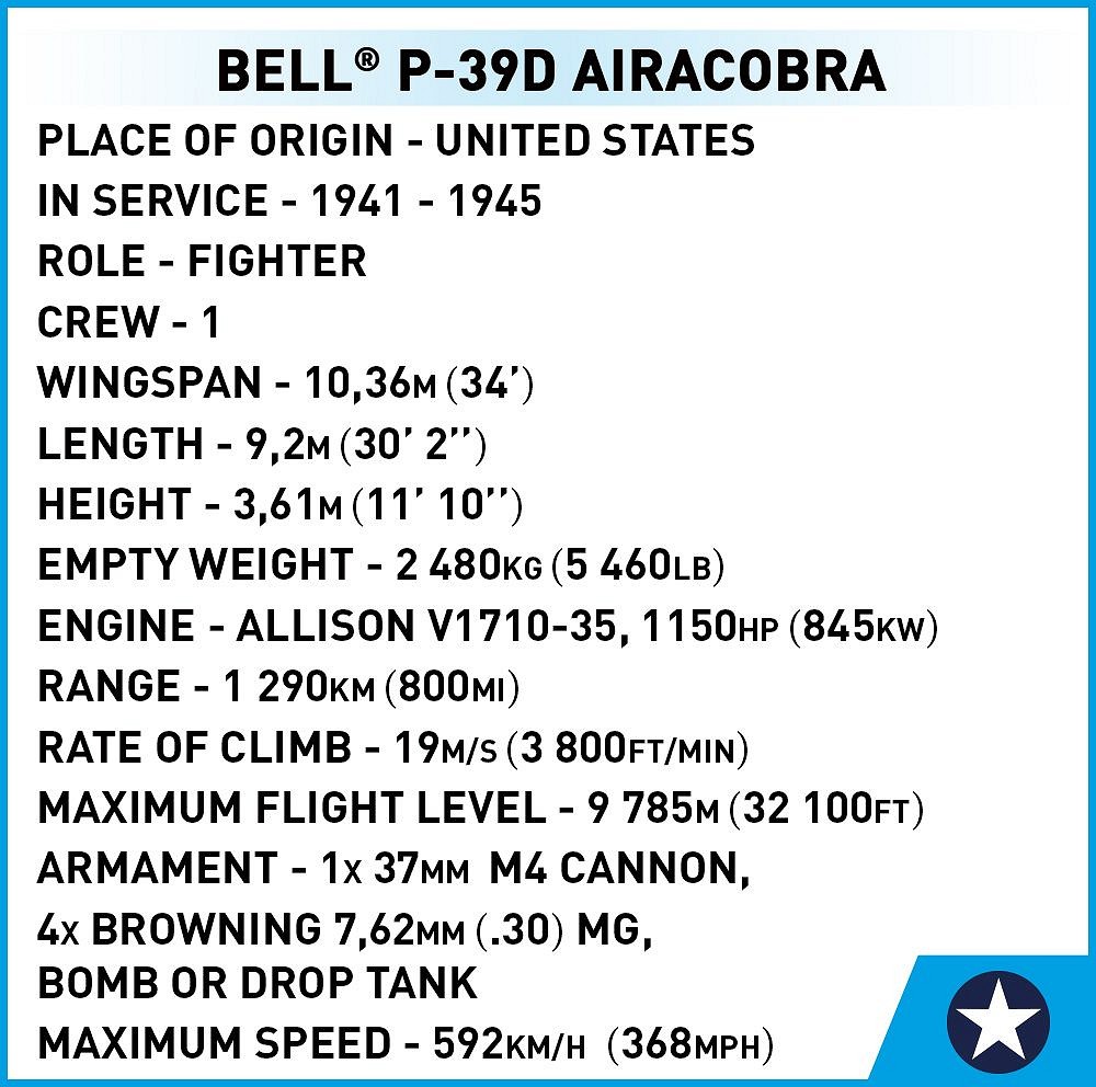 Bell P-39D Airacobra (COBI-5746) \ Aircraft \ Cobi.eu